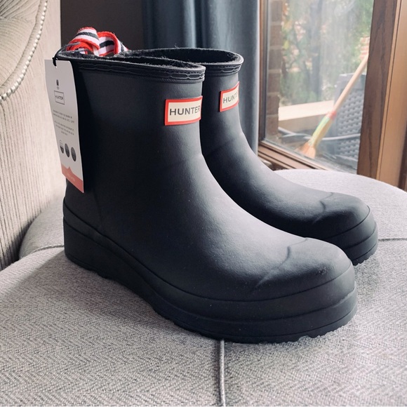 Hunter | Shoes | Hunter Original Black Play Short Boot Women 8 | Poshmark